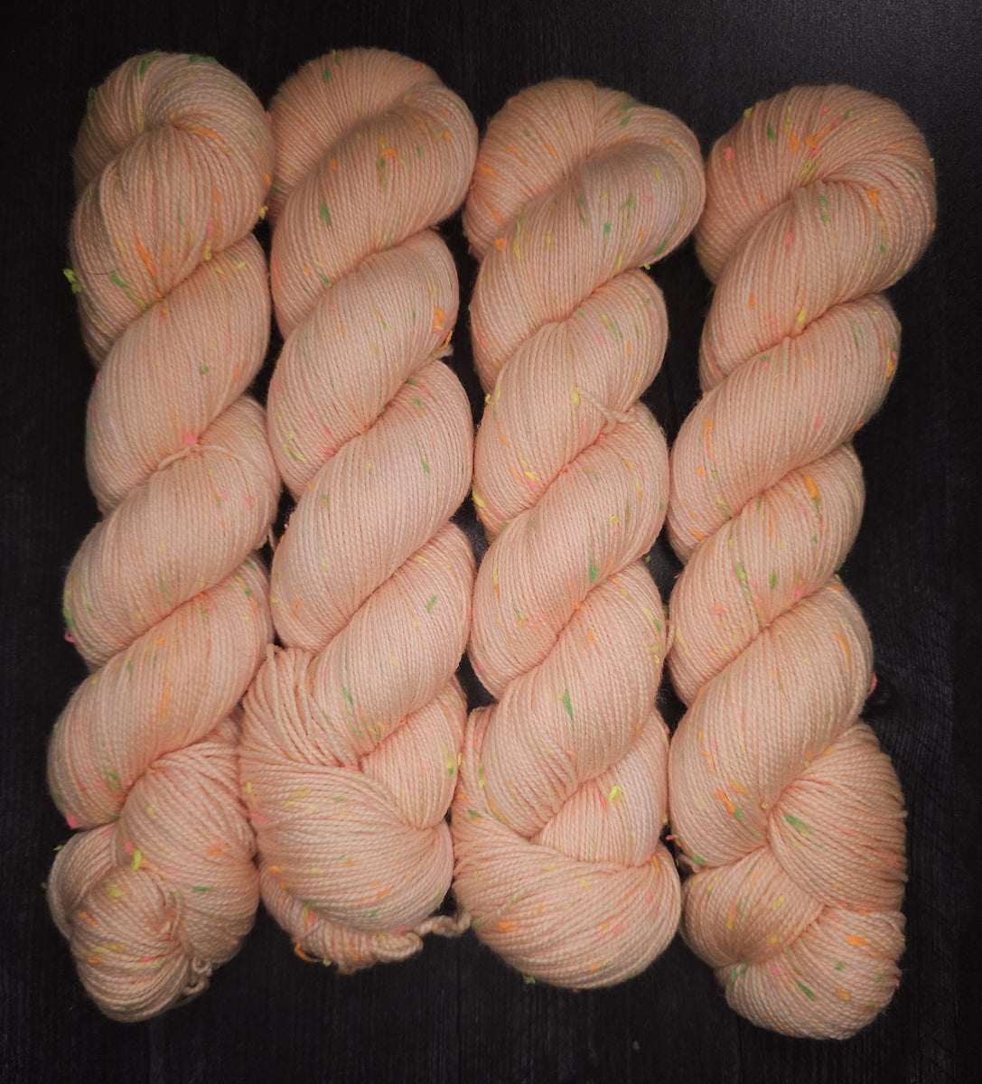 Half a Rainbow Neon Sprinkles Sock – Desert Panda Fiber Arts